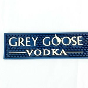 Grey Goose | Dining | Grey Goose Vodka 2 Blue Rubber Bar Mat Rail Spill ...